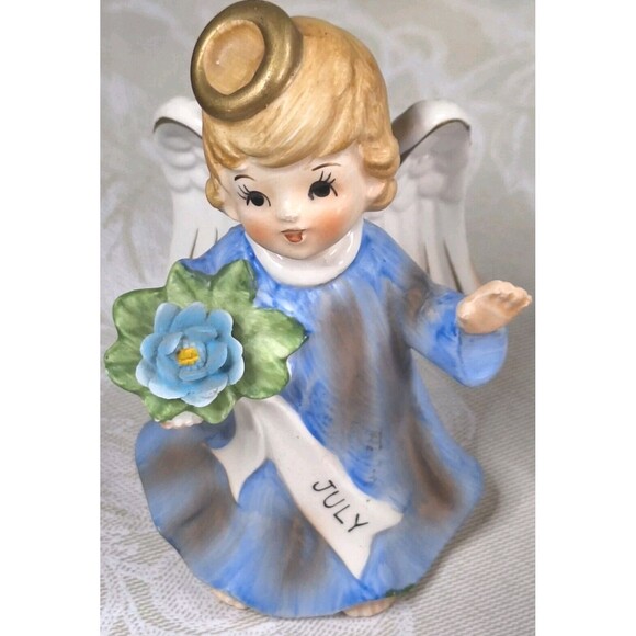 Lefton | Accents | Vintage Lefton July Birthday Barefoot 35ish Angel ...